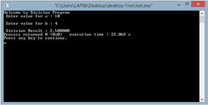 Division Of Two Numbers In C Programming Newtum Solutions