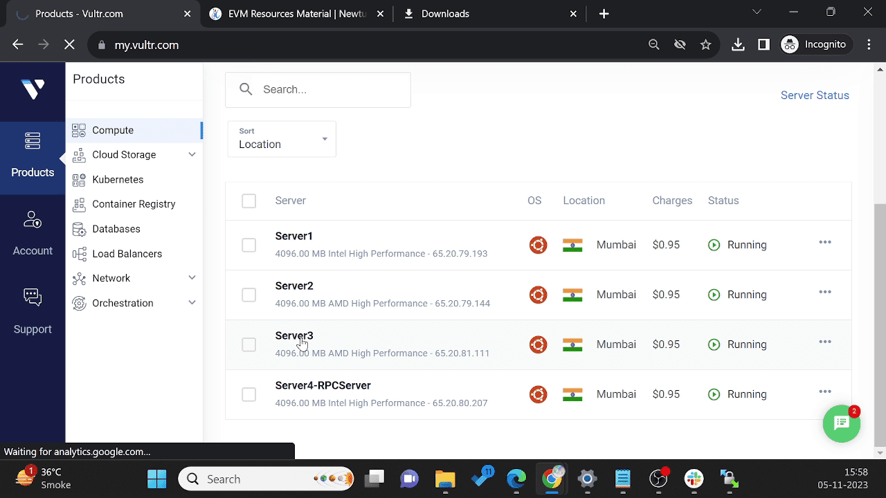 Setting Up A Server In Vultr Newtum 7461