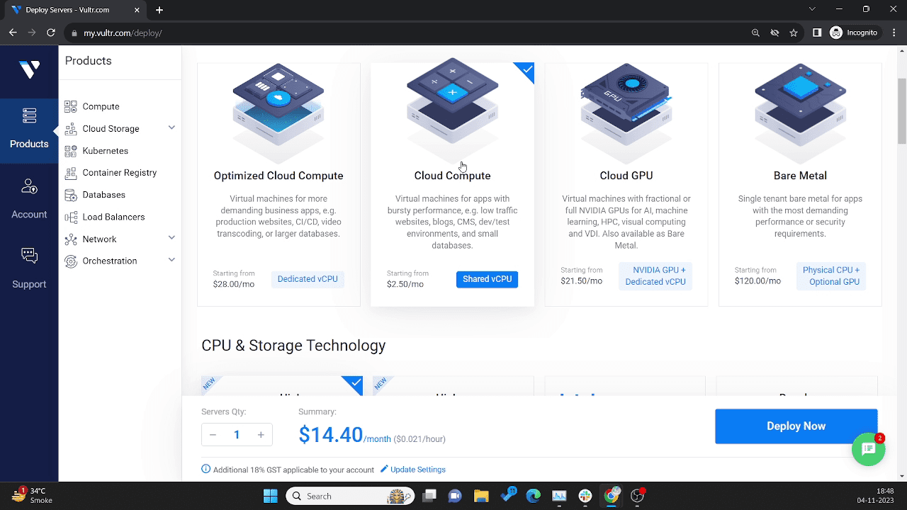 Setting up a server in Vultr - Newtum