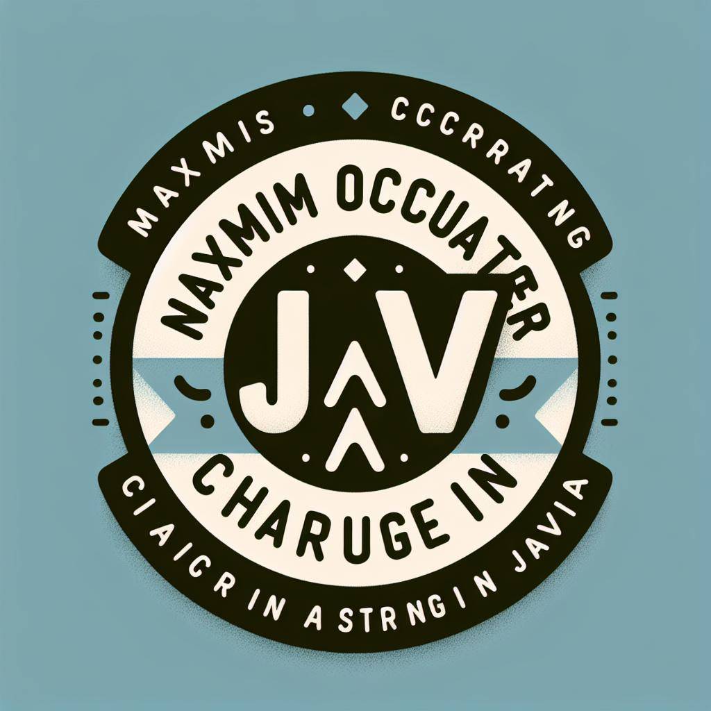 Finding The Maximum Occurring Character In A String In Java Newtum