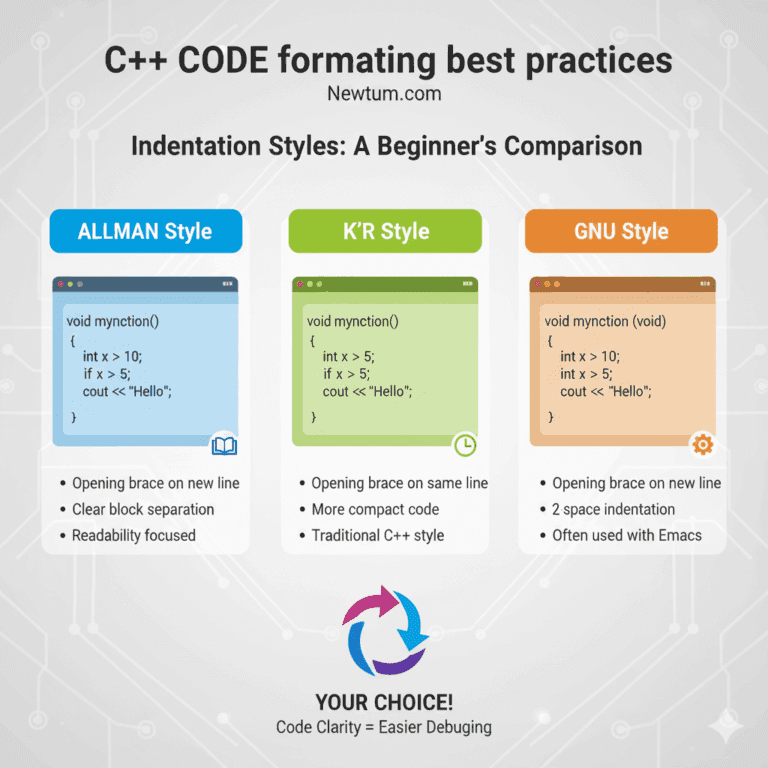 C++ Code Formatting Best Practices | Indentation Tips