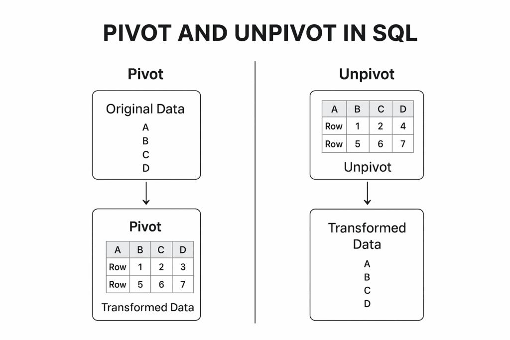 Pivot and Unpivot in SQL: Transform Your Data Easily
