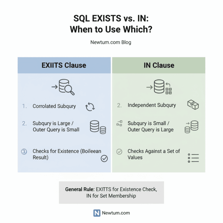 SQL EXISTS vs IN Performance: Which is Faster?