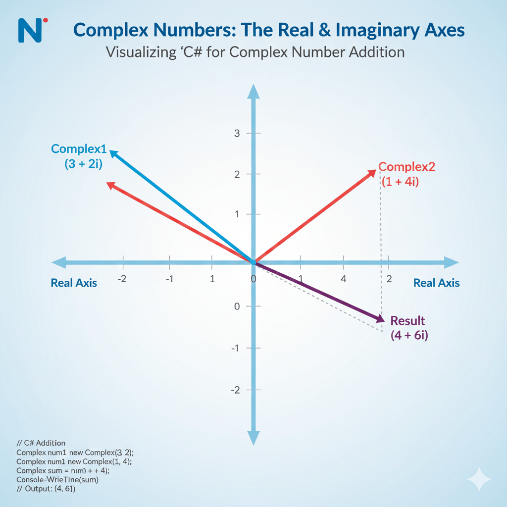 C# Program to Add Two Complex Numbers Explained in C# Lab
