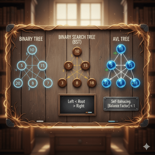 Types of Trees in Java: Binary Tree, BST & AVL